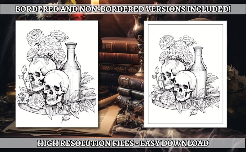 15 Gothic Still Life Views Coloring Book Adult Coloring Pages ...