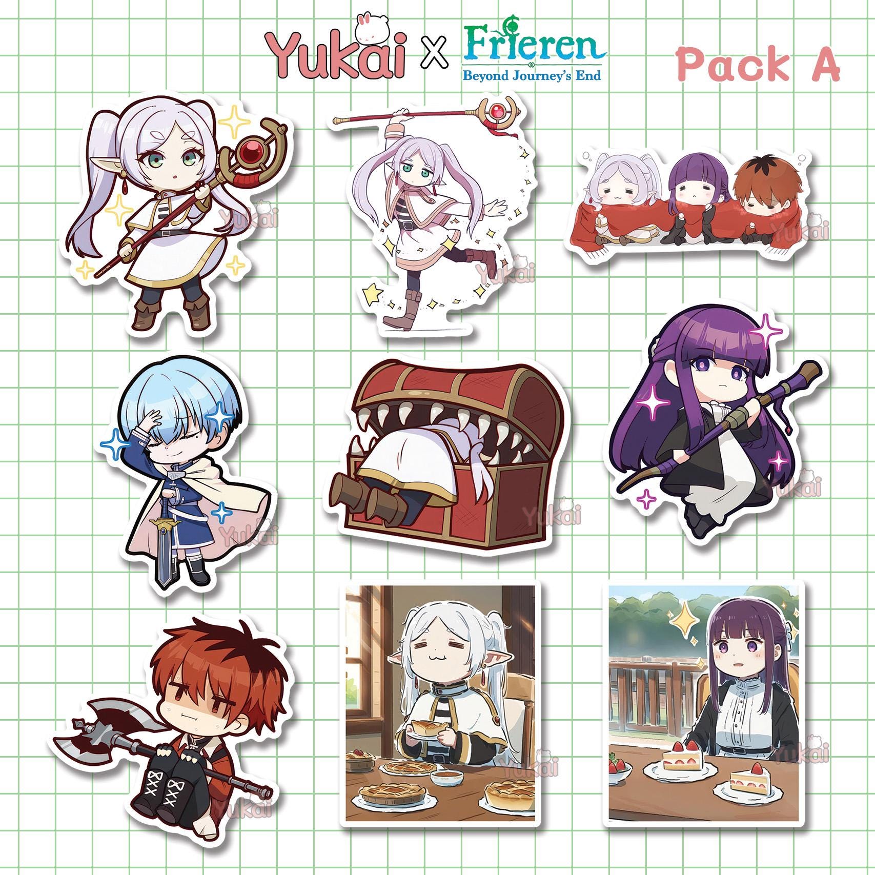 Frieren: Beyond Journey’s End Digital Sticker Pack | 11 Cute ...