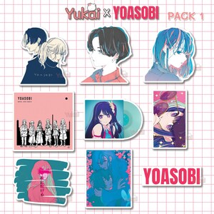 Yoasobi Anime Sticker Pack – Cute J-pop Fan Art (digital Download) - Etsy