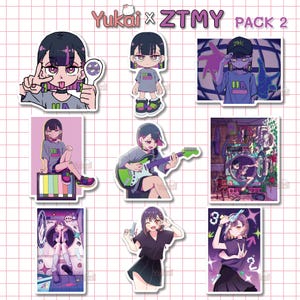 Zutomayo Sticker Pack | Cute Anime Music Band Stickers (digital ...