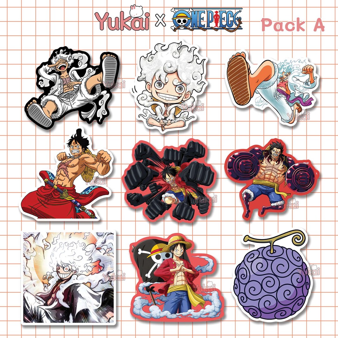 One Piece Anime Stickers | Luffy & Crew Logos (digital Download) - Etsy