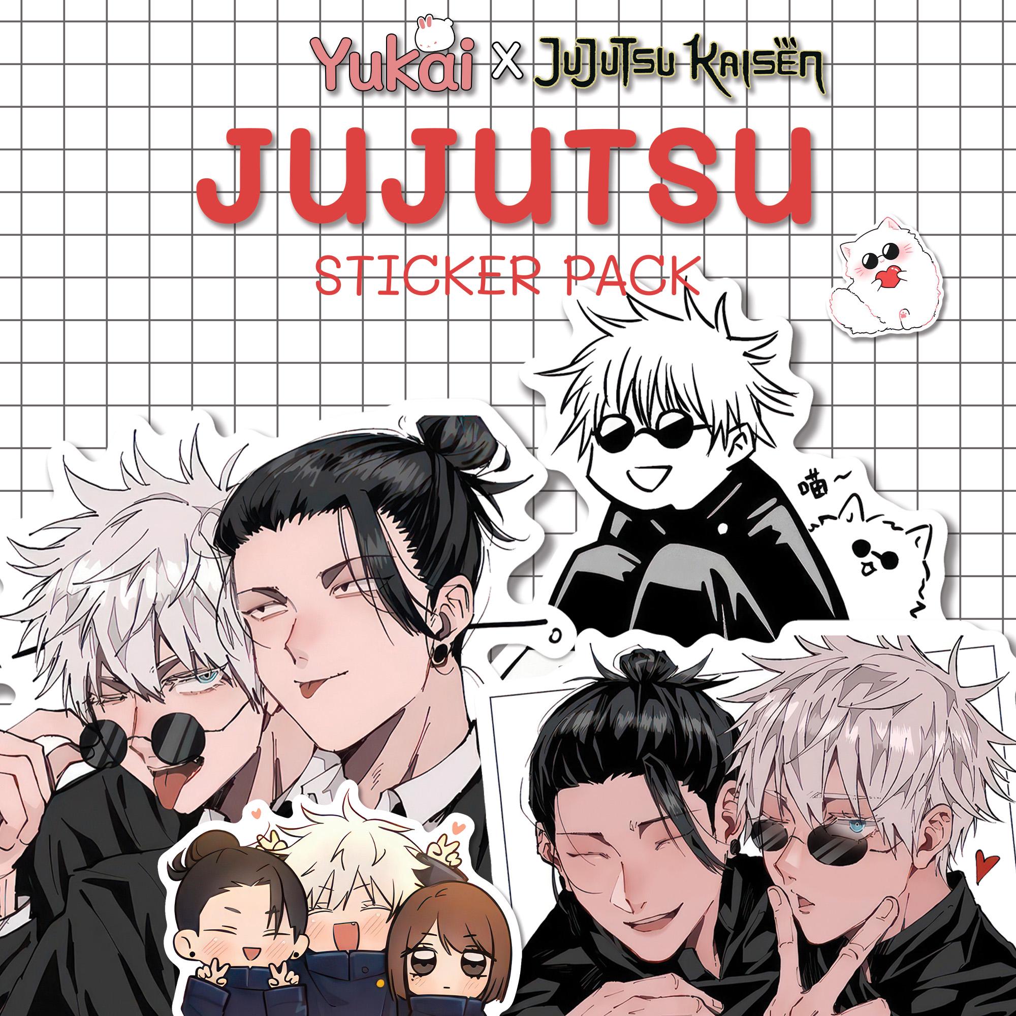 Satoru Gojo Jujutsu Kaisen Sticker Pack – 18 Printable Digital Stickers ...