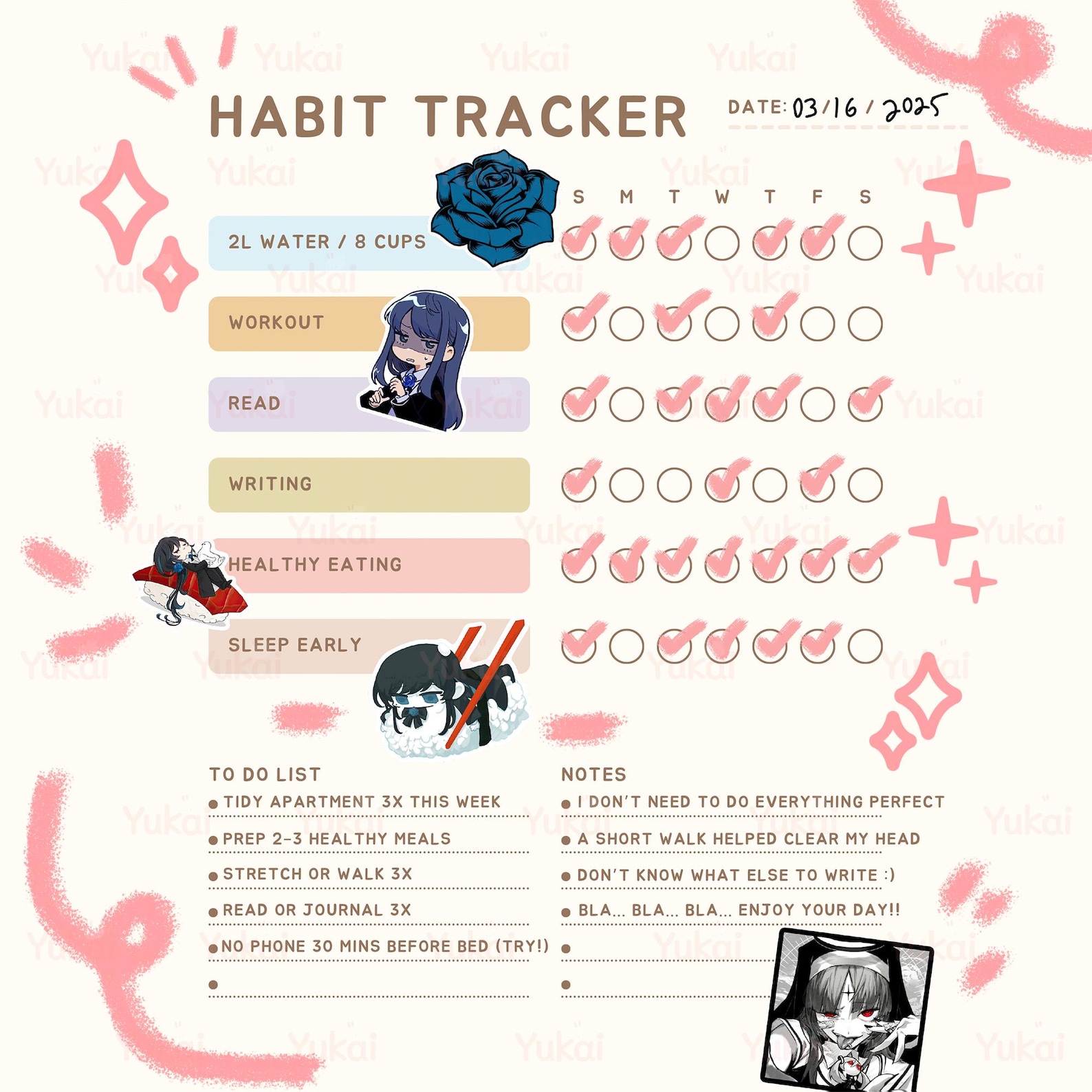 Ado Digital Sticker Pack – 18 Cute & Aesthetic Stickers | Instant ...