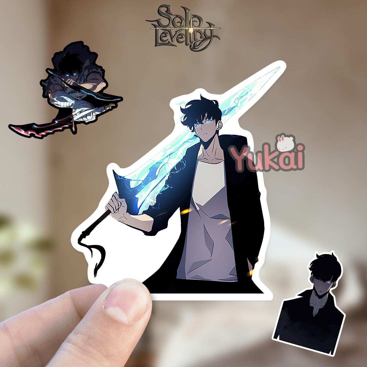 Solo Leveling Digital Sticker Pack | 20 Cute & Aesthetic Anime Stickers ...