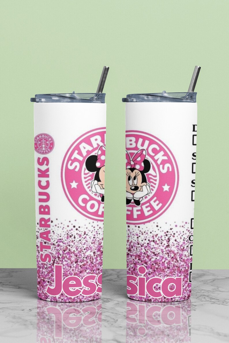 Personalized Gobelet Minnie Gobelet With Couvercle Et Paille Gobelet ...