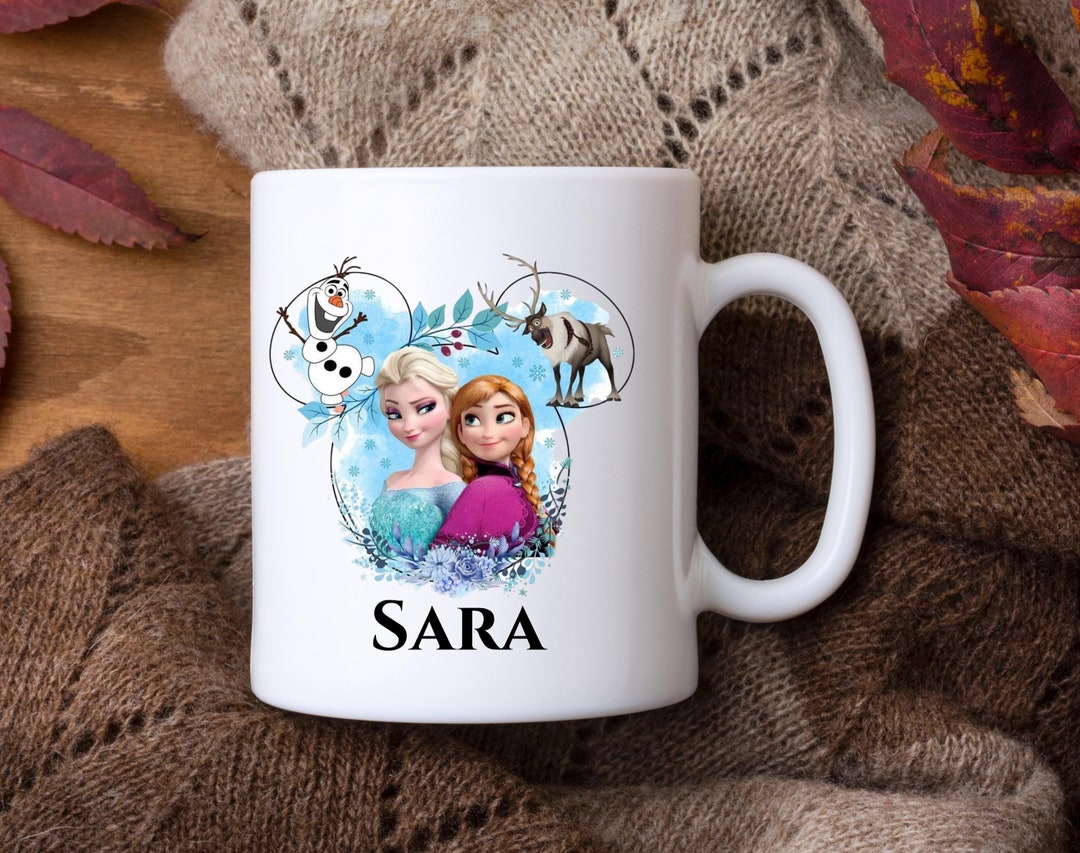 Mug Elsa La Reine Des Neige Personnalisé, Reine Des Neige Prenom Mug ...