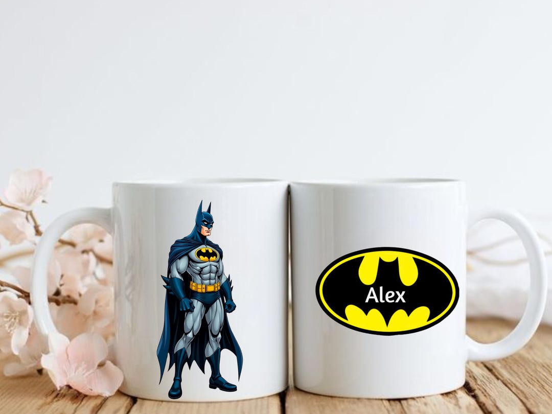 Mug Batman I Tasse Personnalisée Batman Superheroes With Prenom I Mugs ...