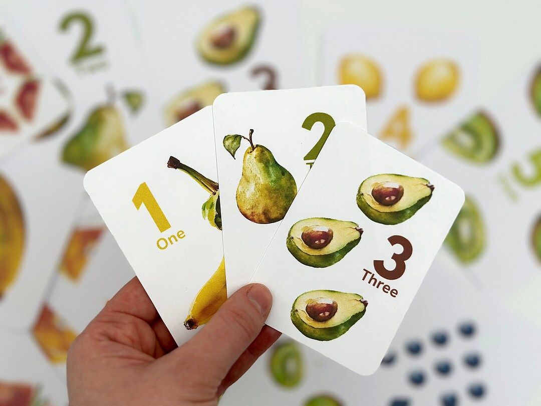 1-10 Numbers Flashcards | Montessori Learning | DIY Toddler Activities ...