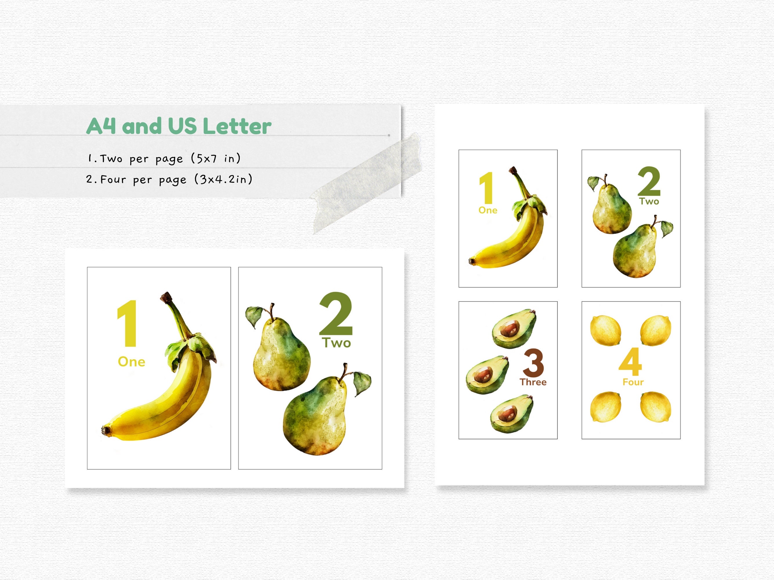1-10 Numbers Flashcards | Montessori Learning | DIY Toddler Activities ...
