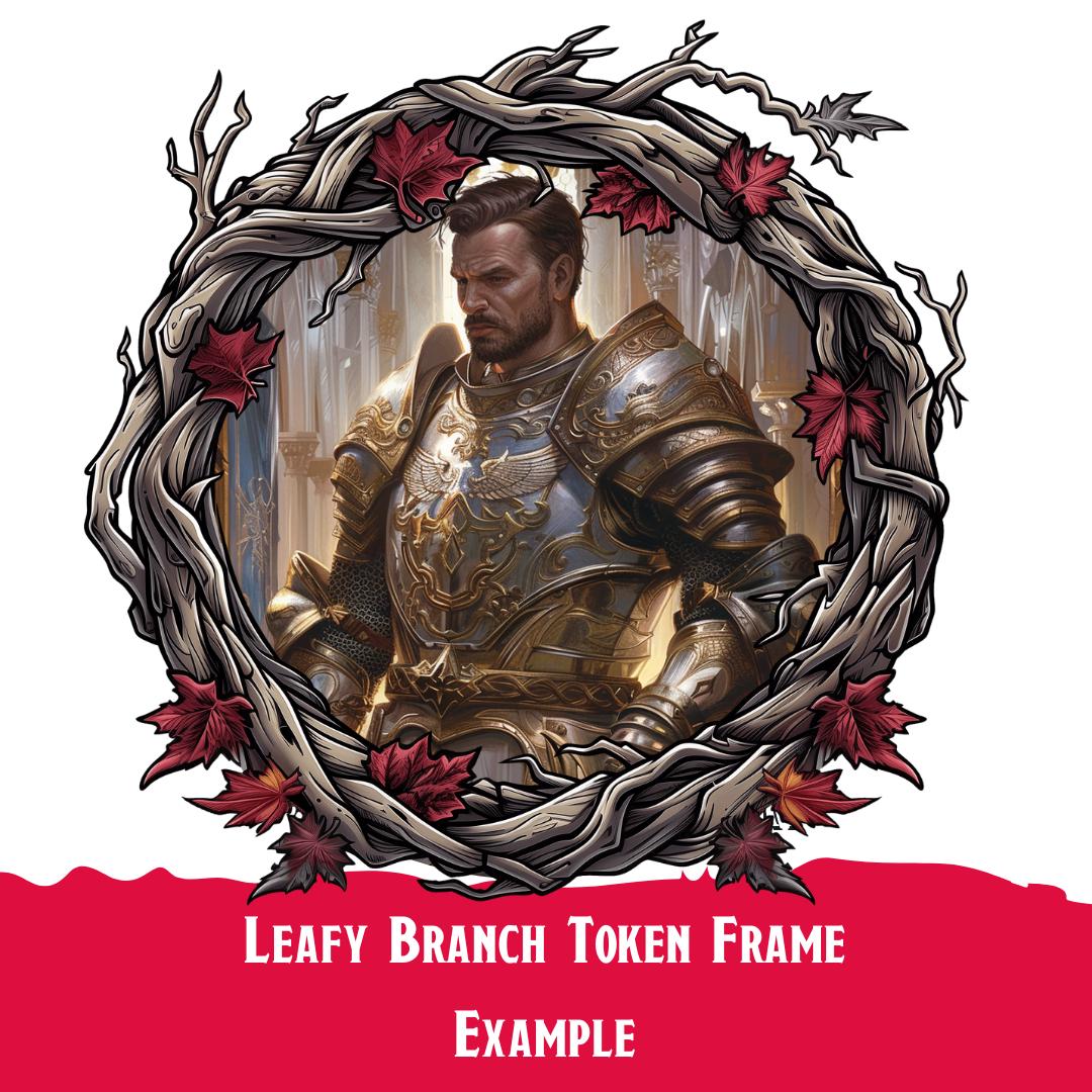Leafy Branch Token Frame - D&D, Pathfinder, Roll20 (digital Download ...