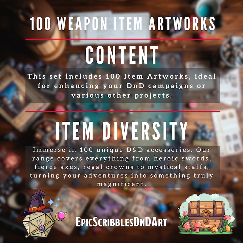 Ultimate Dnd Weapons Artwork Bundle: Boost RPG Experience With 100 ...