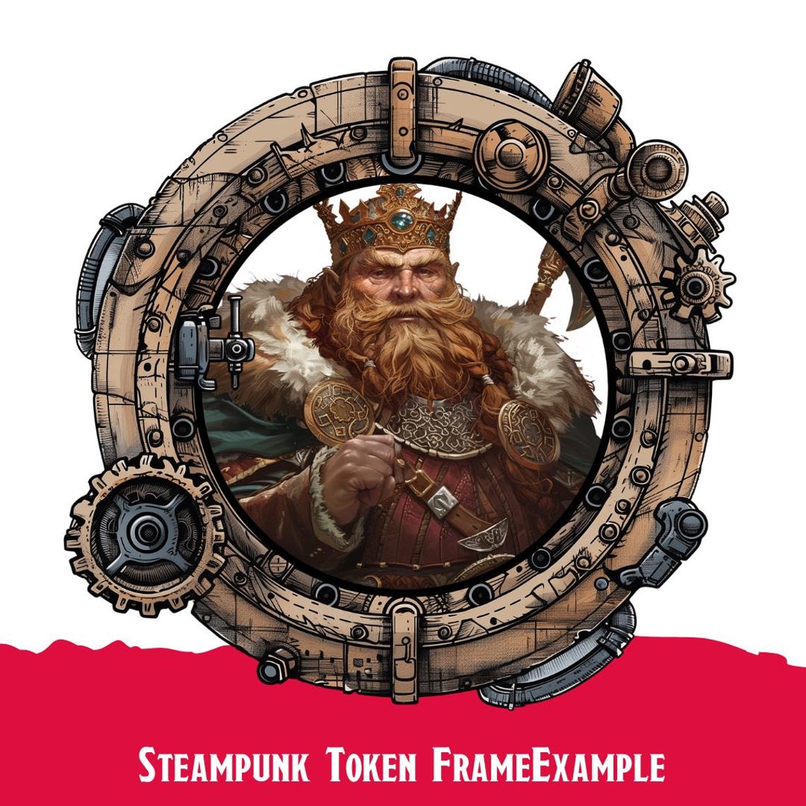 Steampunk Token Frame - Digital D&D Border for Dungeons and Dragons ...