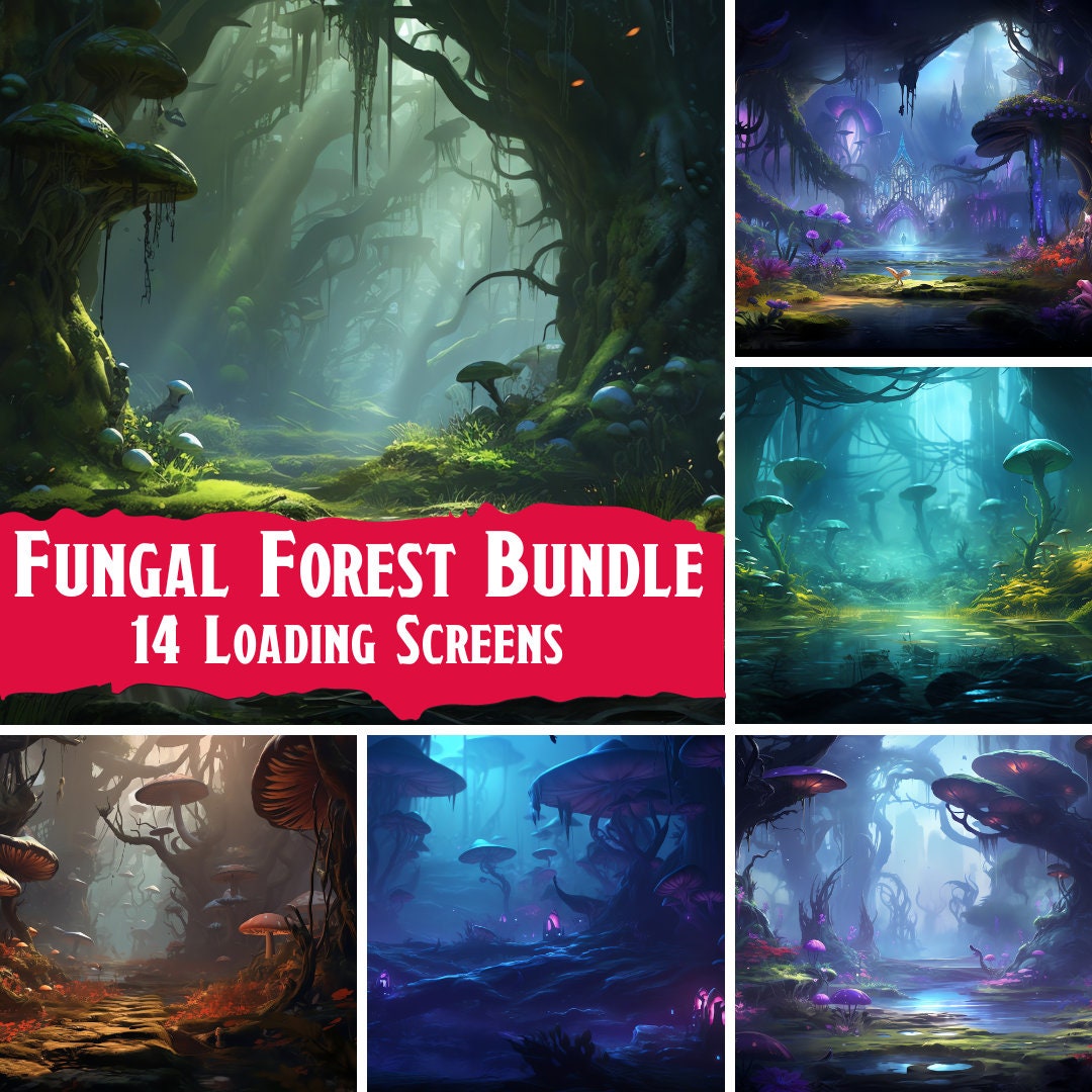 Dungeons and Dragons Terrain - 14 Fungal Forest Art Bundle, Loading ...