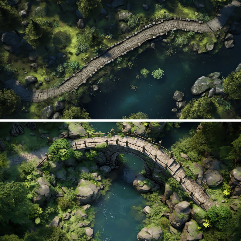 Forest Path Battlemaps Pack: 5 Digital Forest Maps for D&D - Etsy