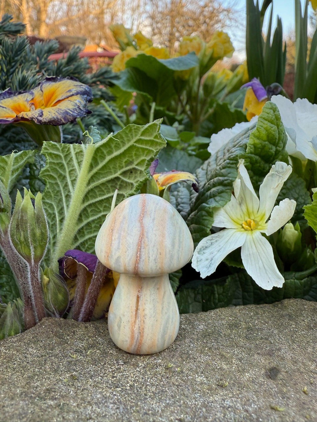 Calcite Mushroom Carving - Etsy
