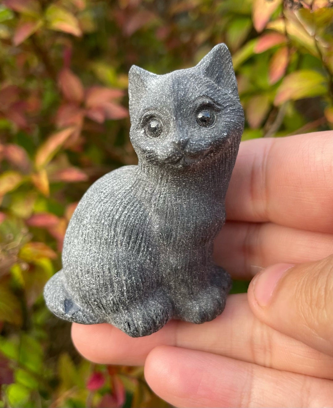 Obsidian Cat - Etsy