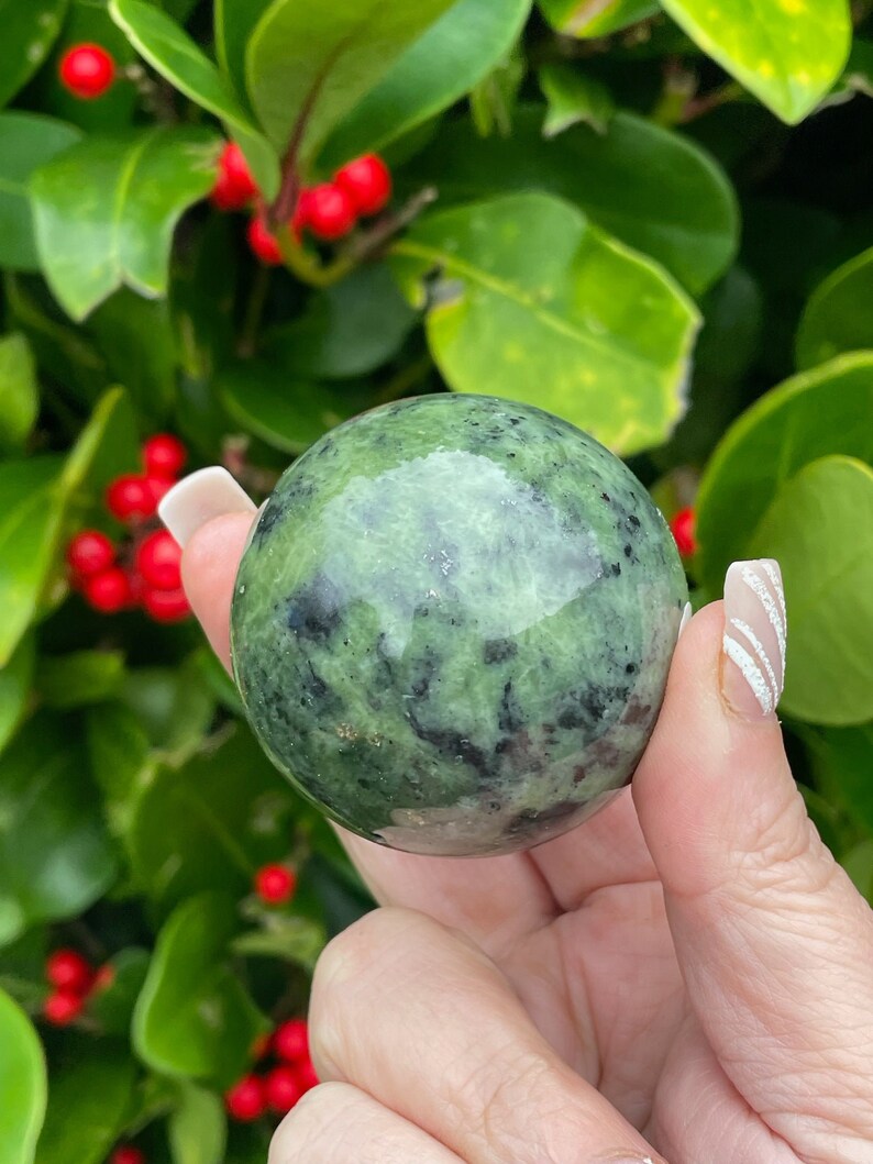 Nephrite Sphere - Etsy