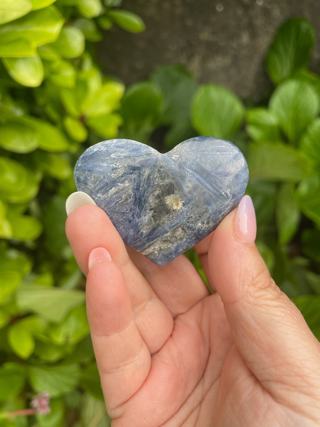 Blue Kyanite Heart Carving - Etsy