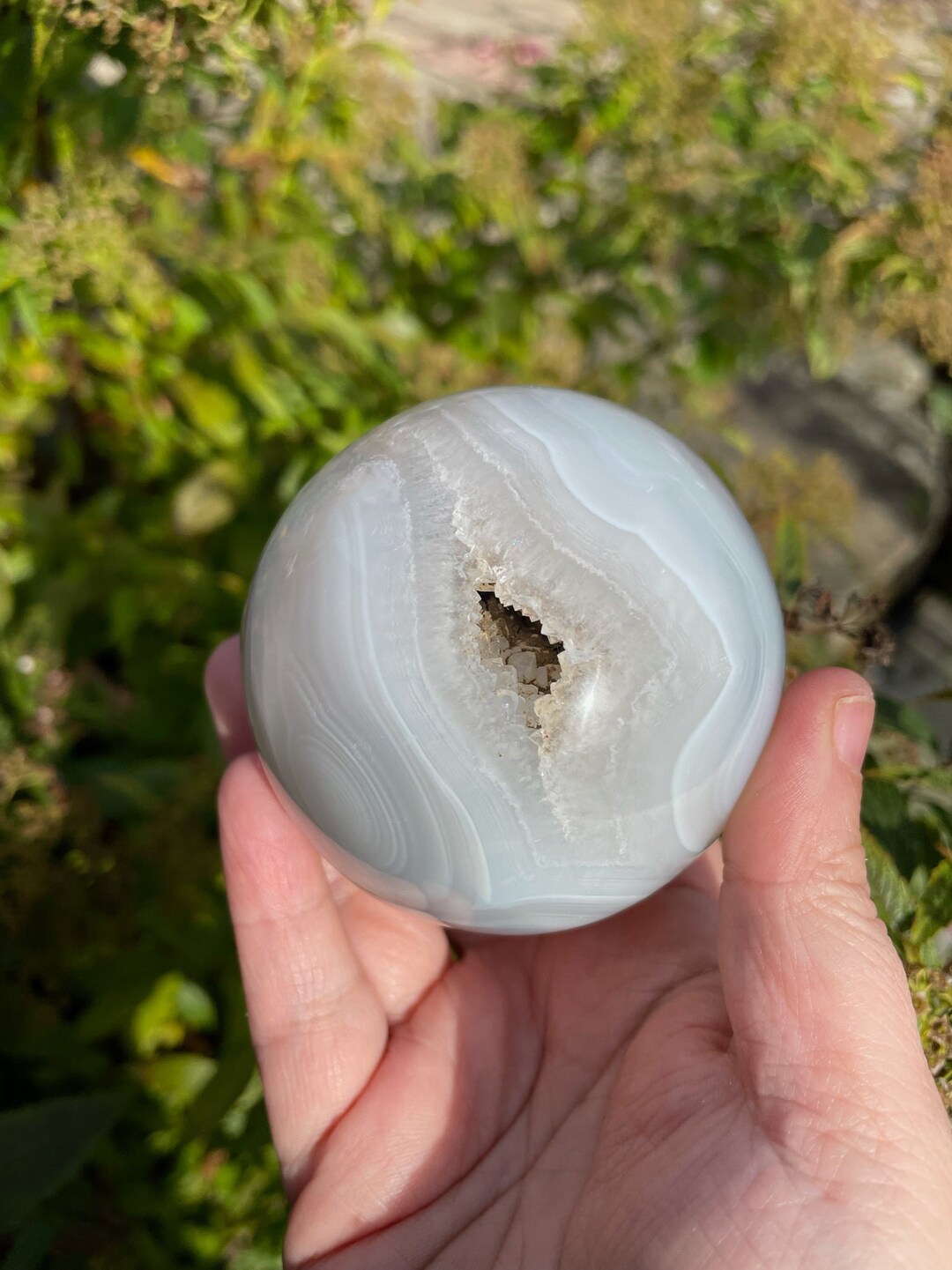 Dendritic Agate Sphere - Etsy
