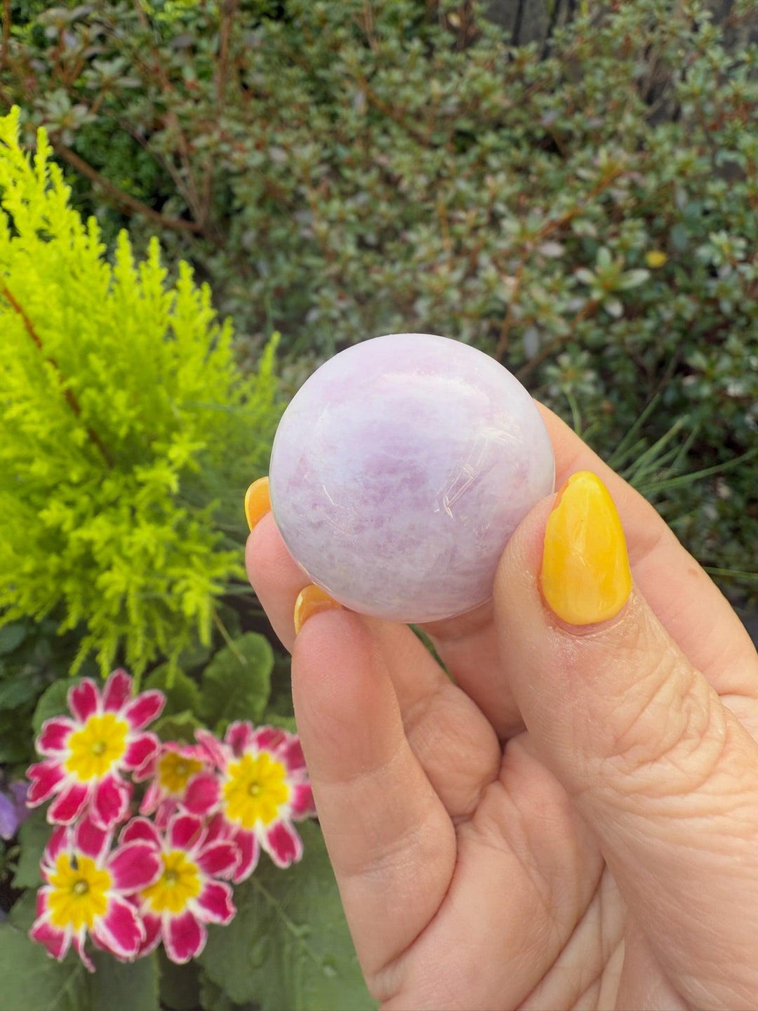 Uv Reactive Kunzite Sphere With Sheen - Etsy