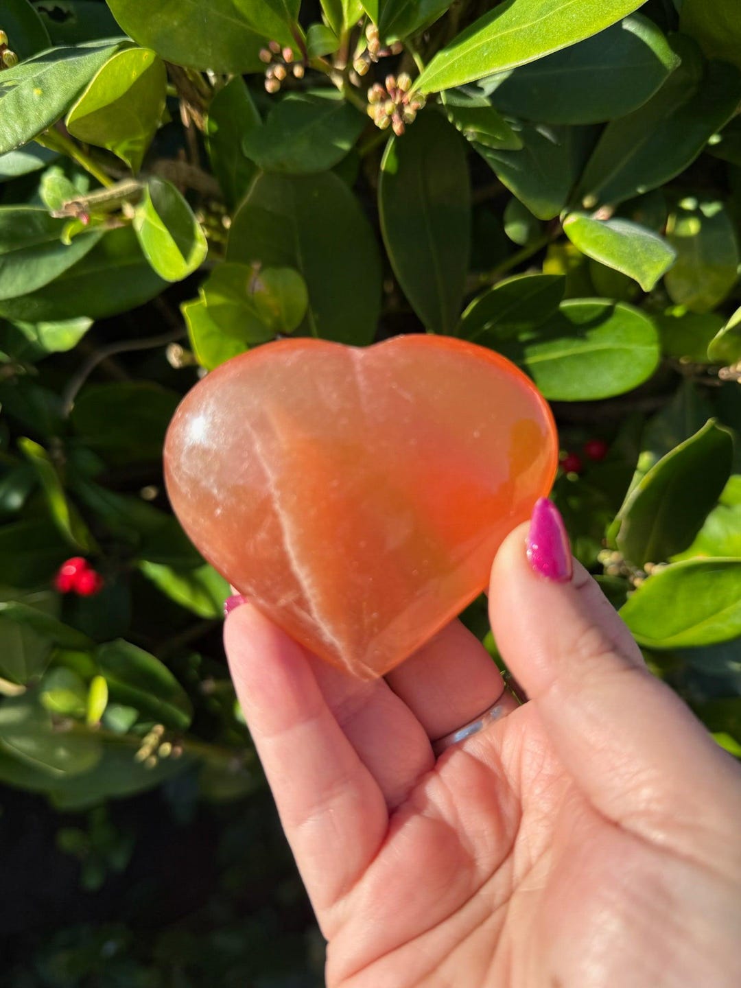 Honey Calcite Heart Carving - Etsy
