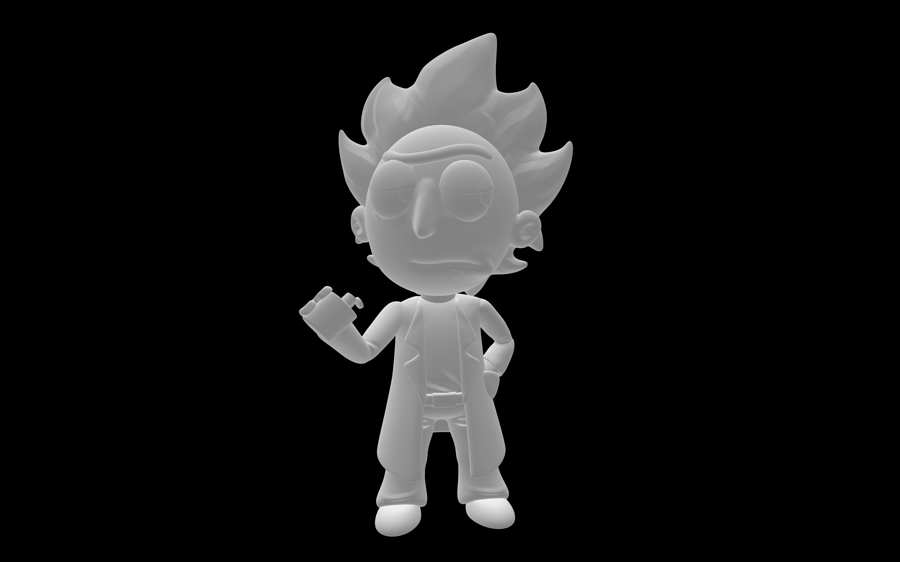 Rick and Morty Chibi 3D Print Model Digital STL Files - Etsy Australia