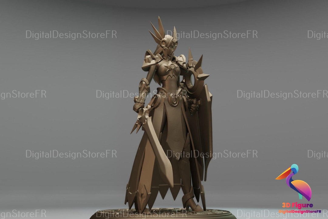 League of Legends Leona 3D Model Stunning STL Files - Etsy