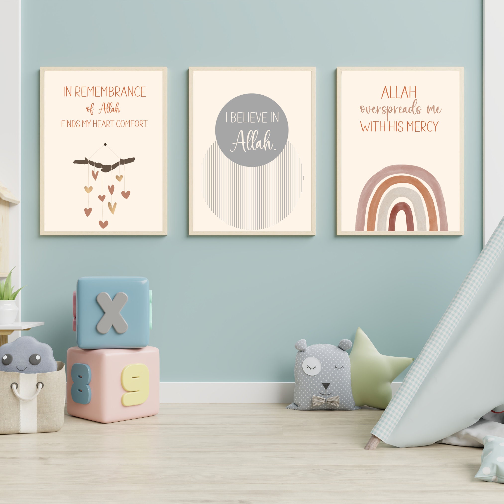 Islamic Poster With Quranic Affirmations - Etsy