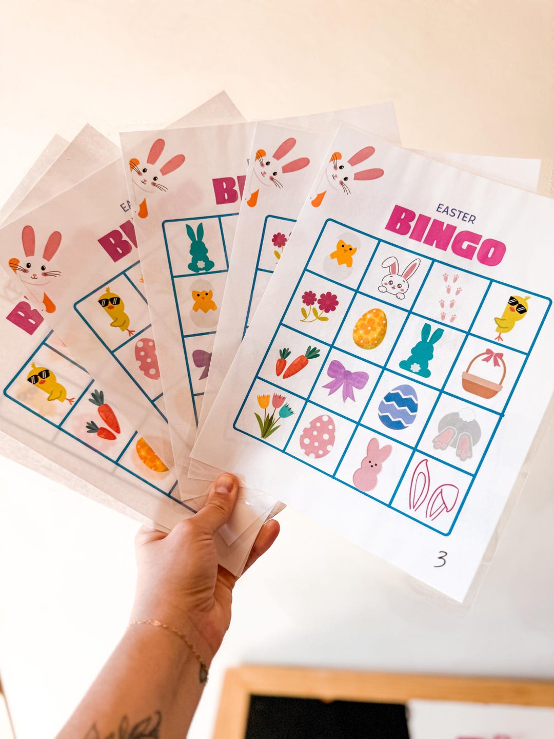 Bunny Bingo Matching Game | Printable Easter Game for Kids | Digital ...
