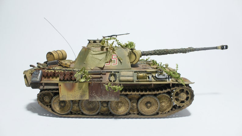 1/35 Pz.kpfw. V Ausf. G Panther Tank - Handmade Built Model - Etsy