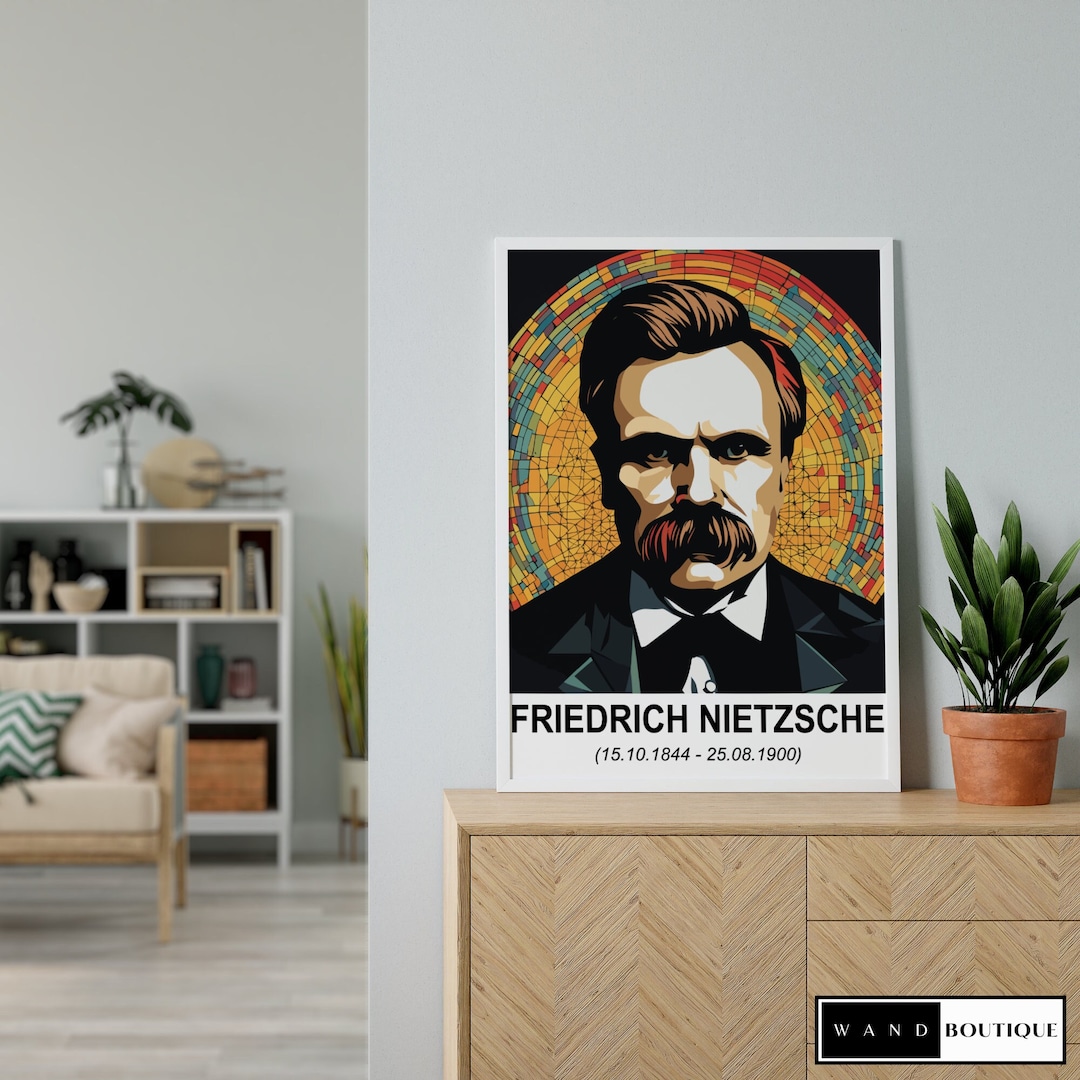 Nietzsche Poster, Pop Art Print, Philosophy Quote, Thinker Wall Art ...