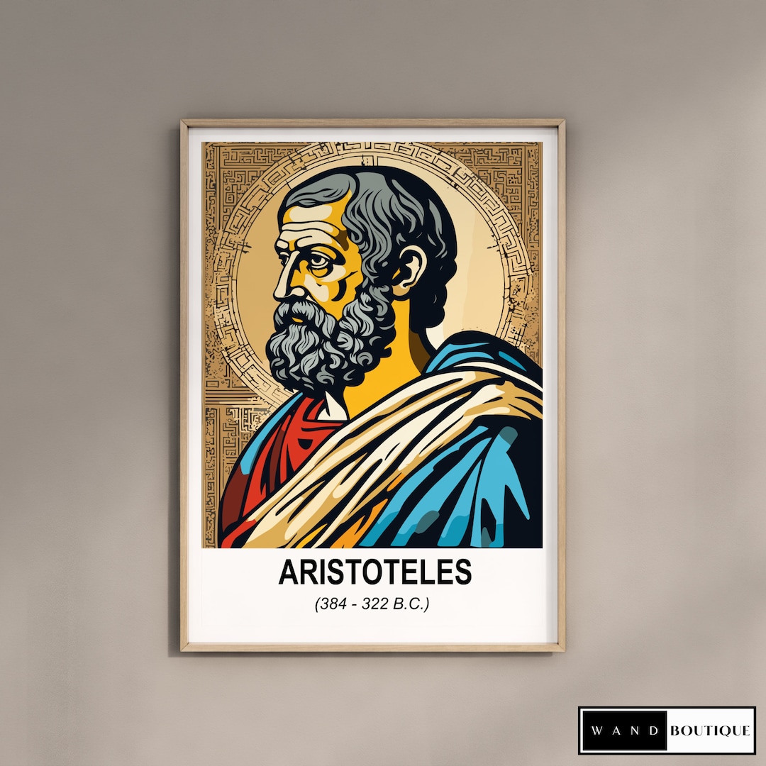 Aristotle Poster Pop Art Philosophy Modern Mural Wall Decoration for ...