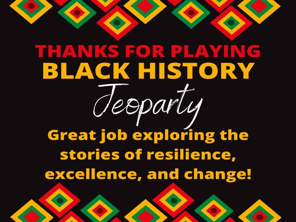 Black History Jeopardy Game, Black History Powerpoint Game, Educational ...
