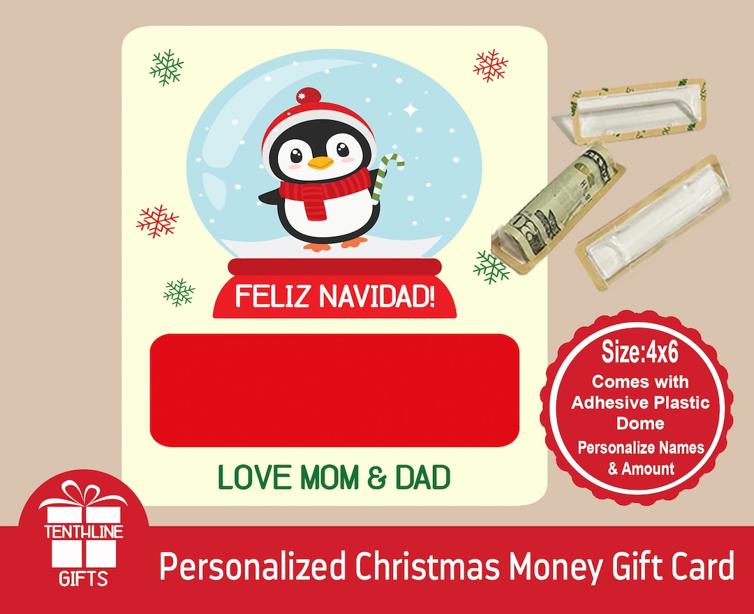 Feliz Navidad Money Holder, Christmas Money Holder, Christmas Money ...