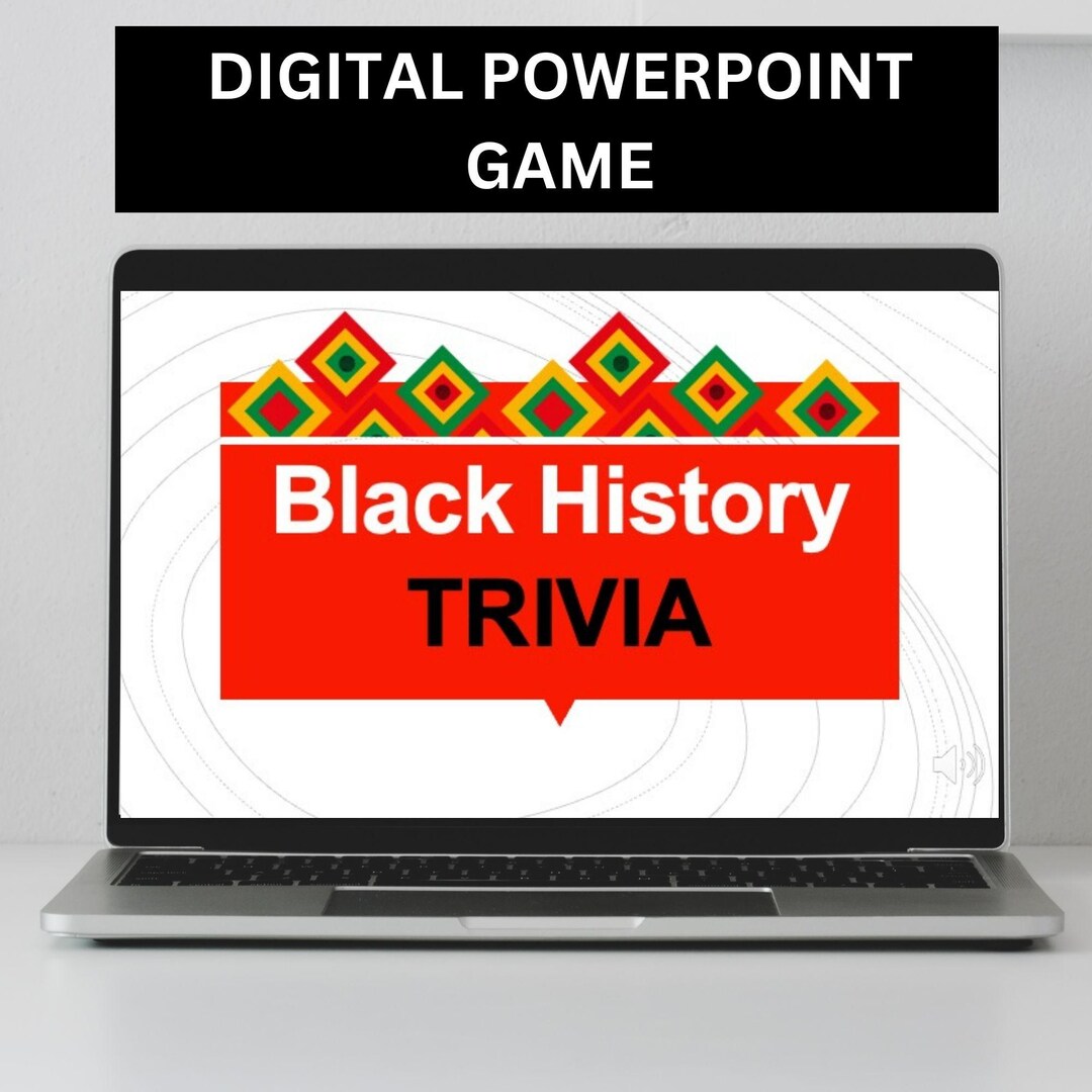 Black History Trivia Game, Black History Powerpoint Virtual Game ...