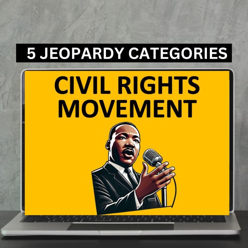 Black History Jeopardy Powerpoint Game, Educational Trivia (digital ...