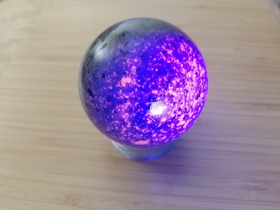 Yooperlite Display Piece, Natural Yooperlite Crystal Sphere With a Free ...