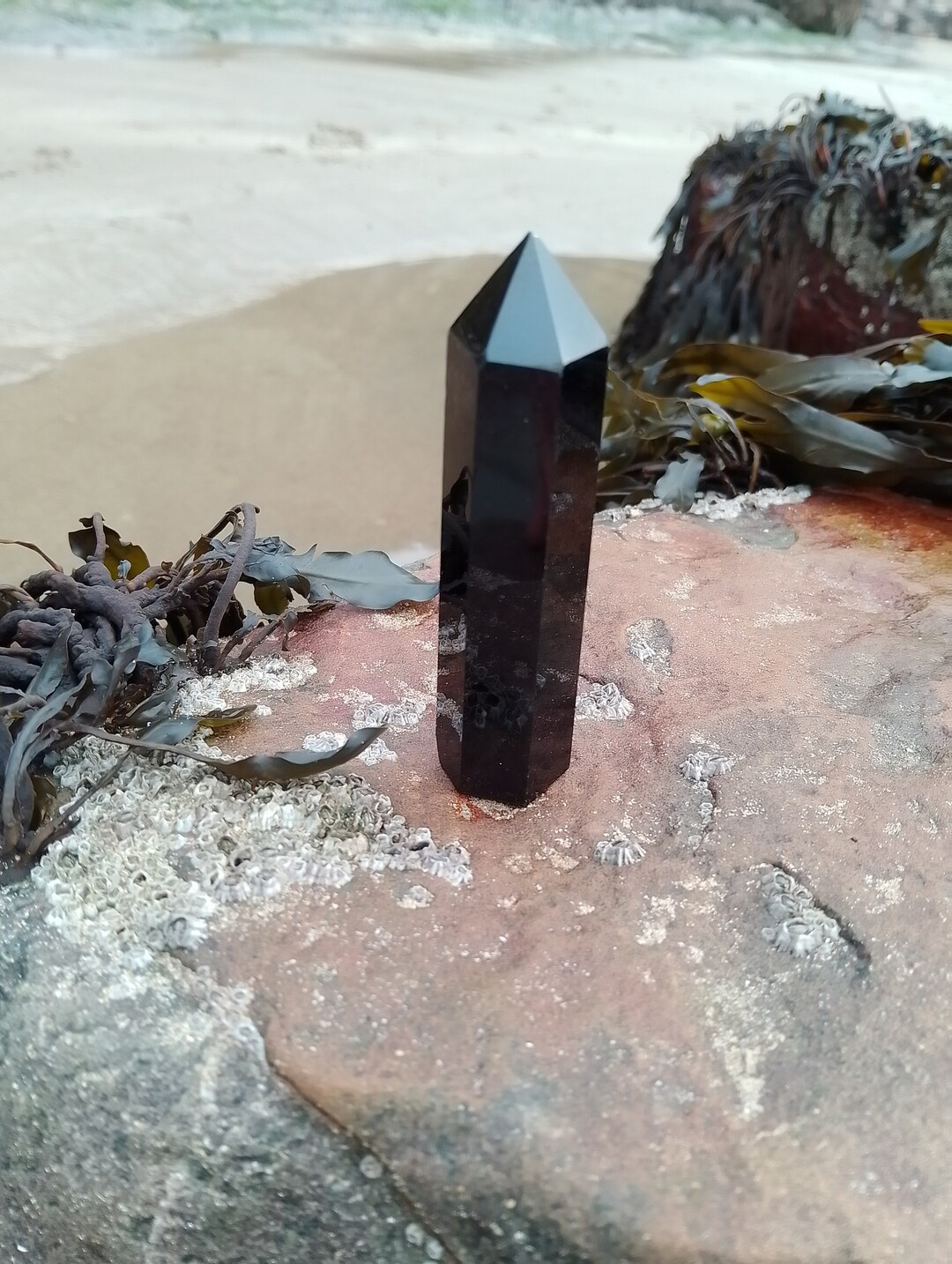 Black Obsidian Tower, Obsidian Point, Grounding Stone, Seasonal Gift ...