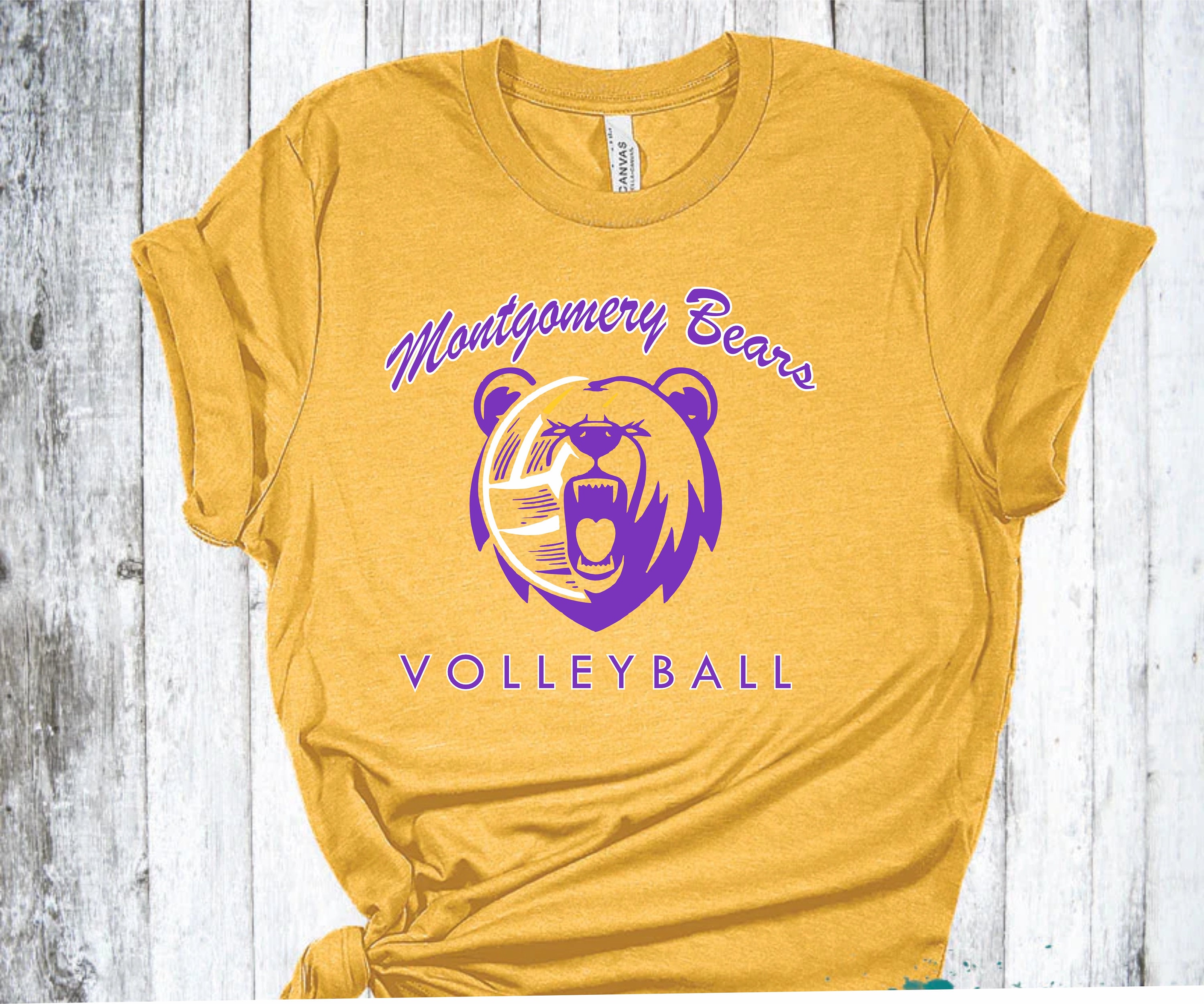 Montgomery Bears Volleyball Tees - Etsy