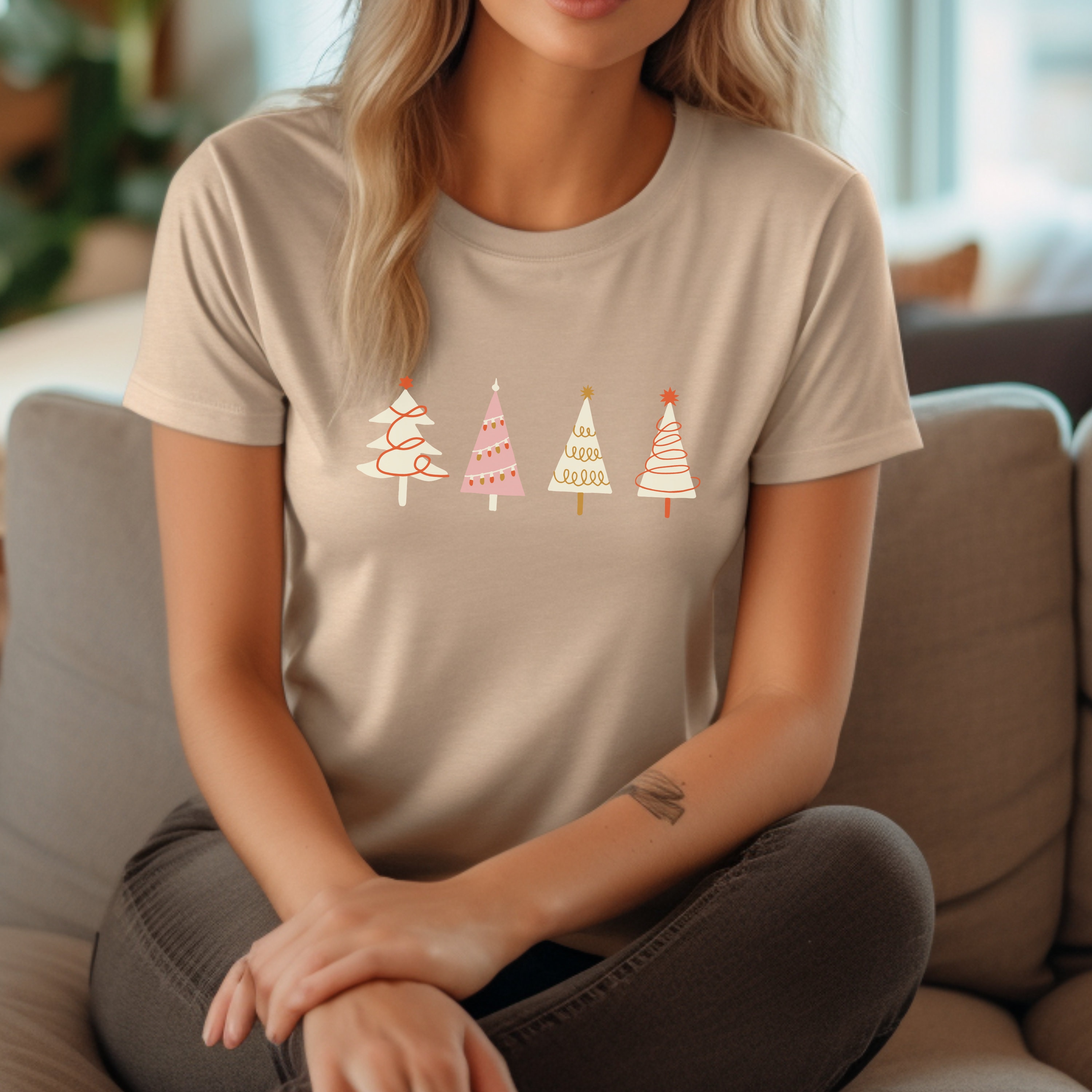Christmas Trees Shirt Pine Trees Nature Lover Gift Holiday - Etsy