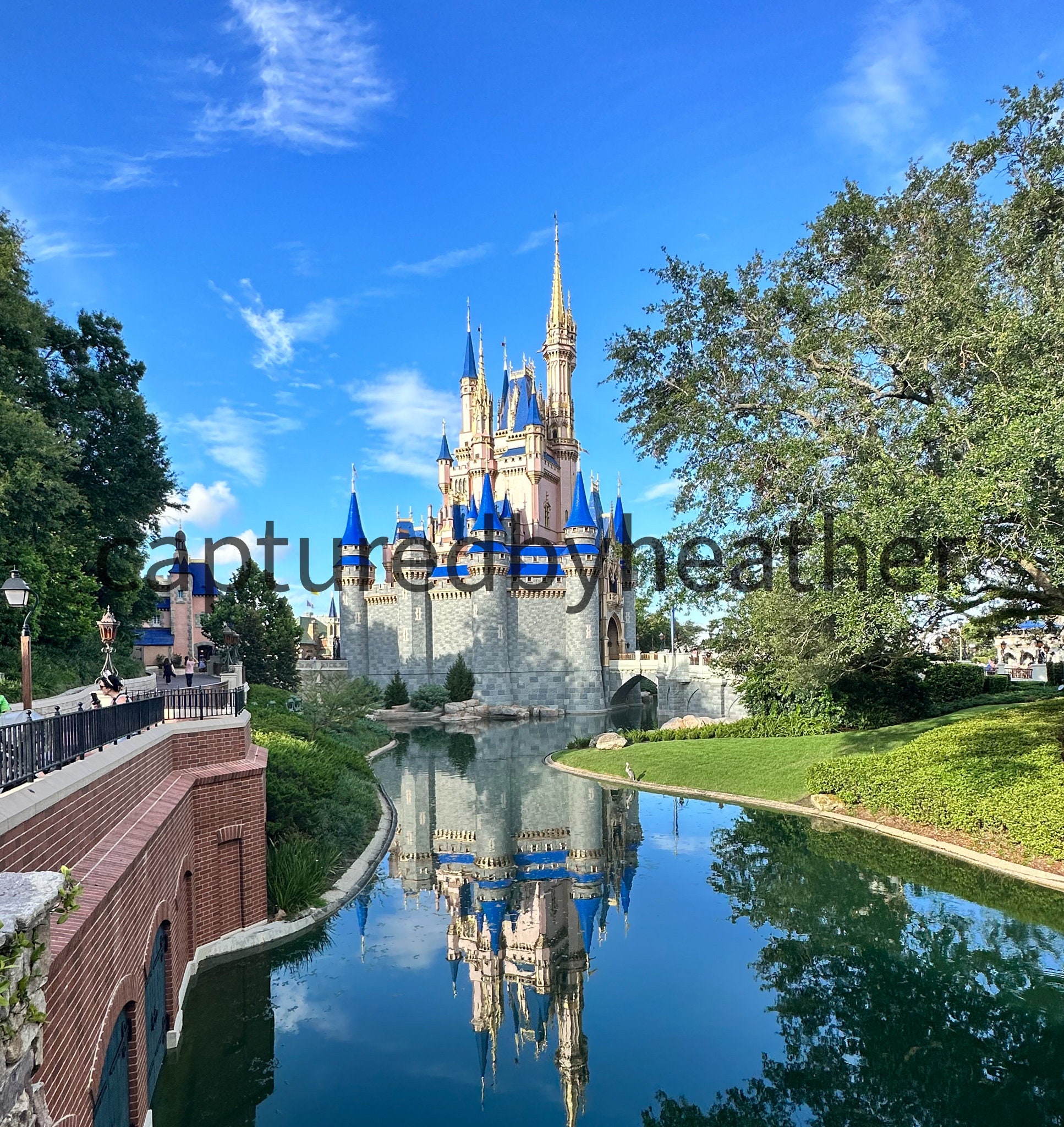 Castle Reflection Digital iPhone Photo - Etsy