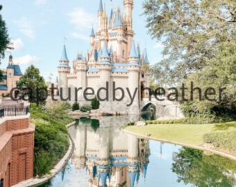 Castle Reflection Digital iPhone Photo - Etsy