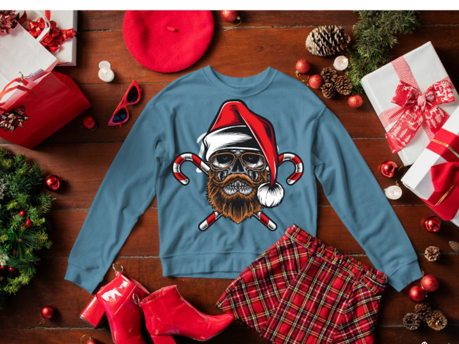 Santa Skull SVG Christmas Svg Santa Svg Viking Santa Svg - Etsy