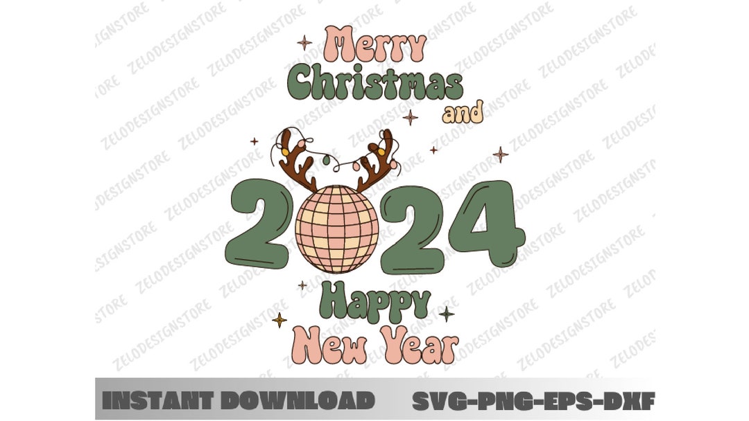 Merry Christmas 2024 Svg, New Year 2024 Svg, Christmas Svg, 2024 Svg ...