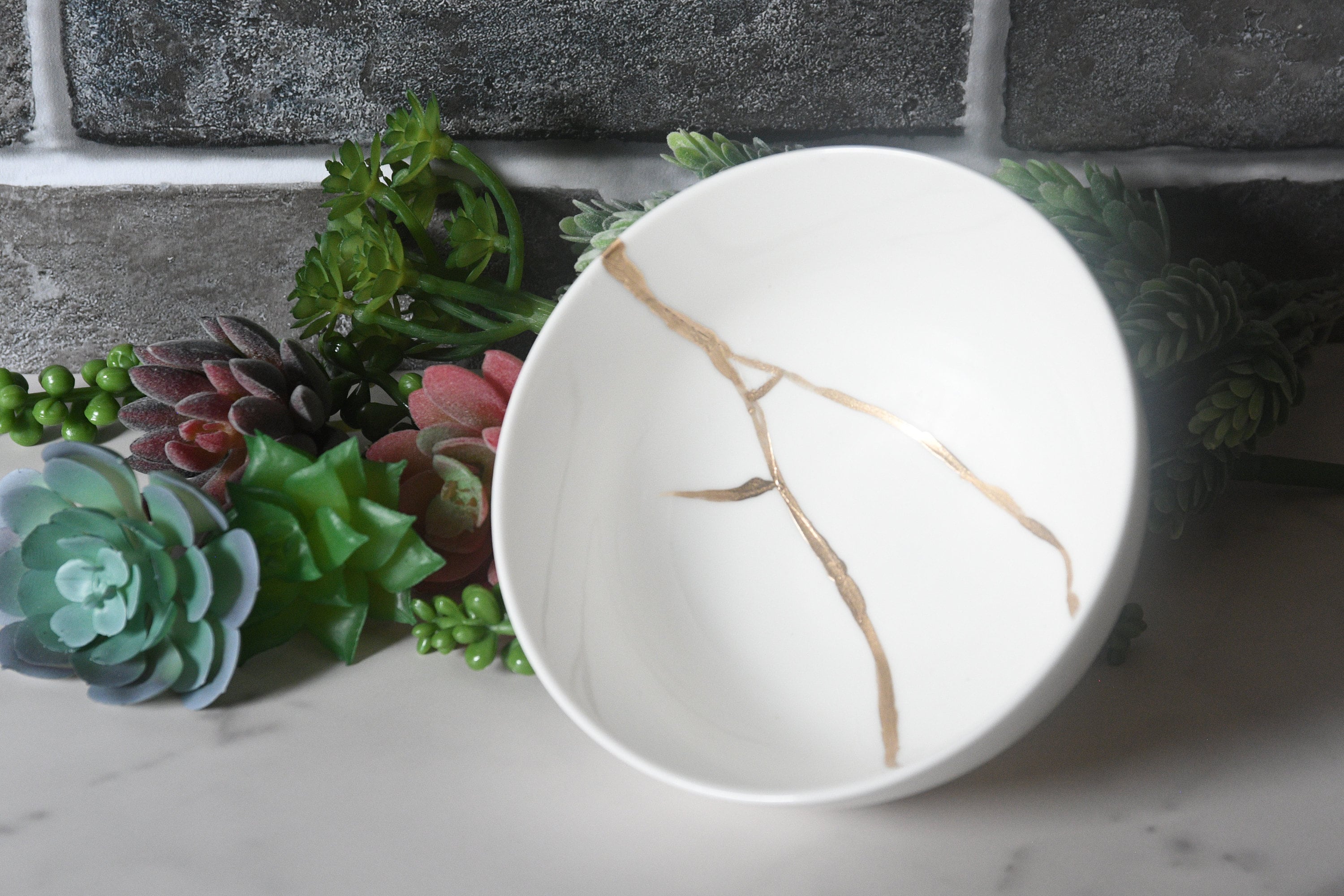 Decorative Kintsugi Anniversary Gift Set Porcelain for 18th Wedding ...