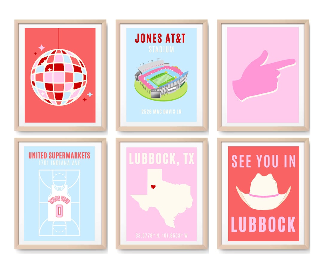 Texas Tech University Digital Prints - Etsy