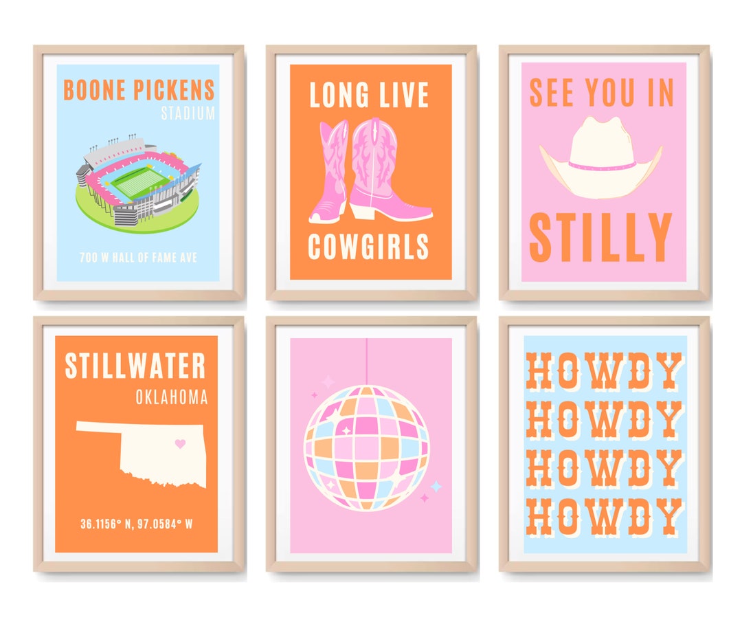 Oklahoma State University Digital Prints - Etsy