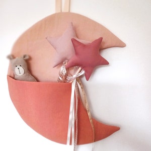 Moon Hanging Decoration Moon Pocket Wall Decoration - Etsy