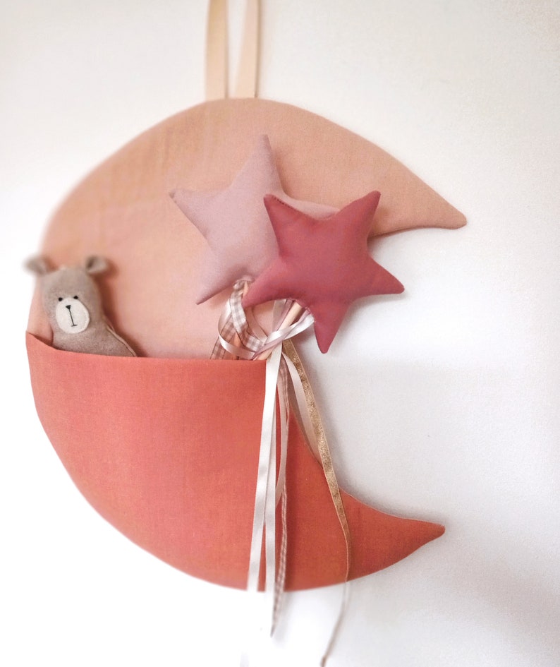 Moon Hanging Decoration Moon Pocket Wall Decoration - Etsy
