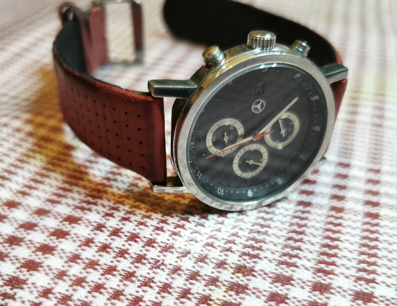 Vintage Mercedes-benz SLK Men's Watch Chronograph, Racing Style Quartz ...